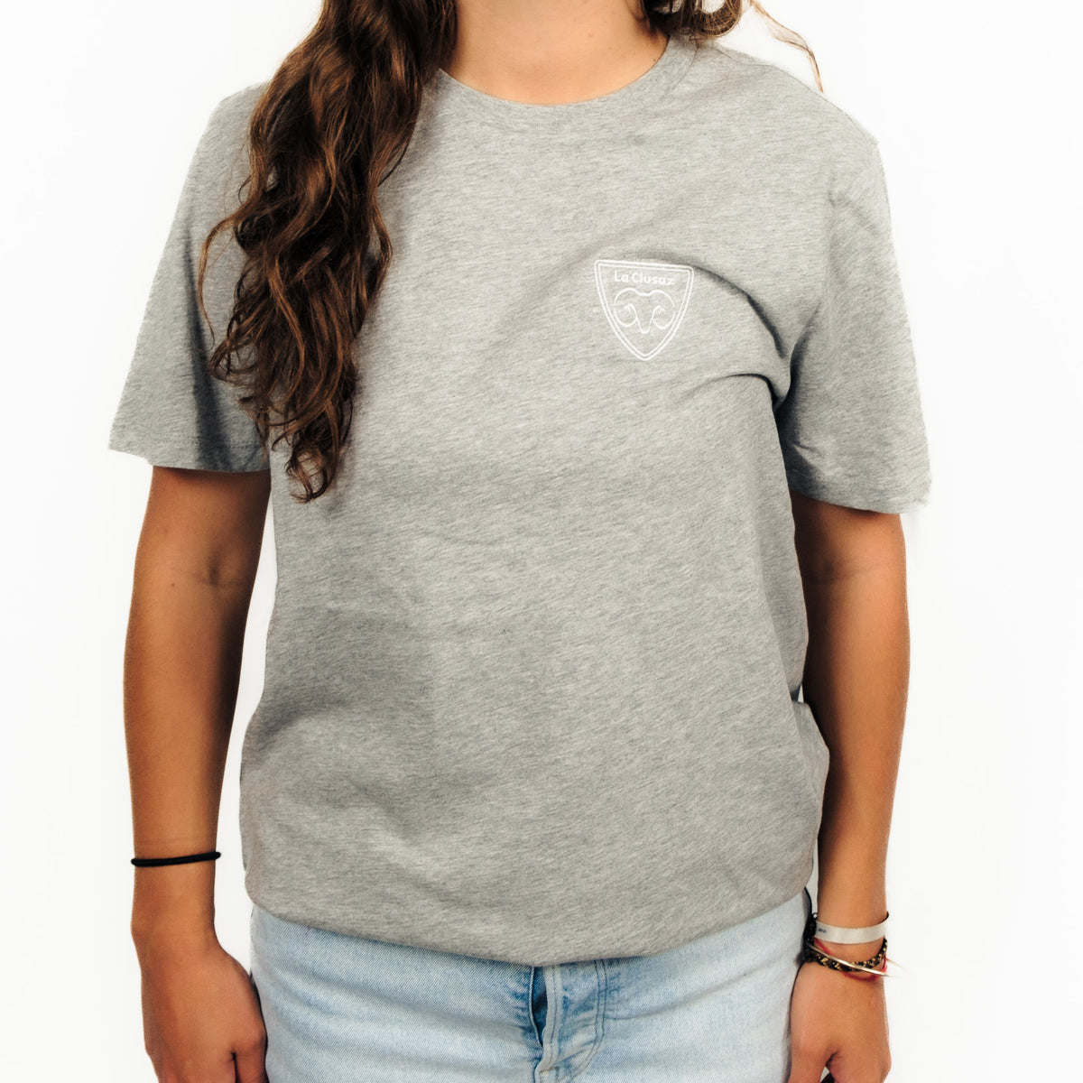 T-shirt Blason Brodé unisexe – La Clusaz